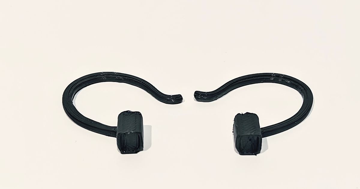 Headphones Ear Clips Ear Hooks Earfun TW300 by makes3dprint | Download ...