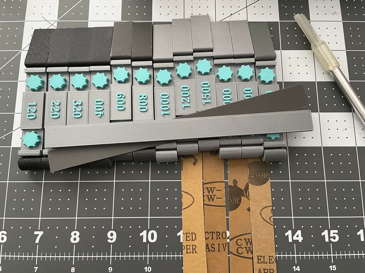 Sandpaper Cutting Template for Sanding Sticks by rjorgenson | Download ...