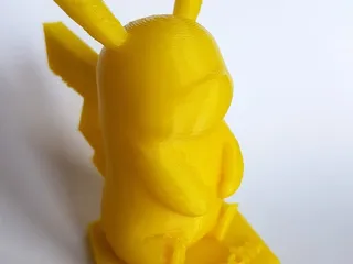 Sitting Pikachu Pokémon by Take on Projects | Download free STL model ...