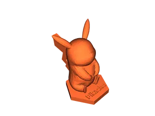 Sitting Pikachu Pokémon by Take on Projects | Download free STL model ...