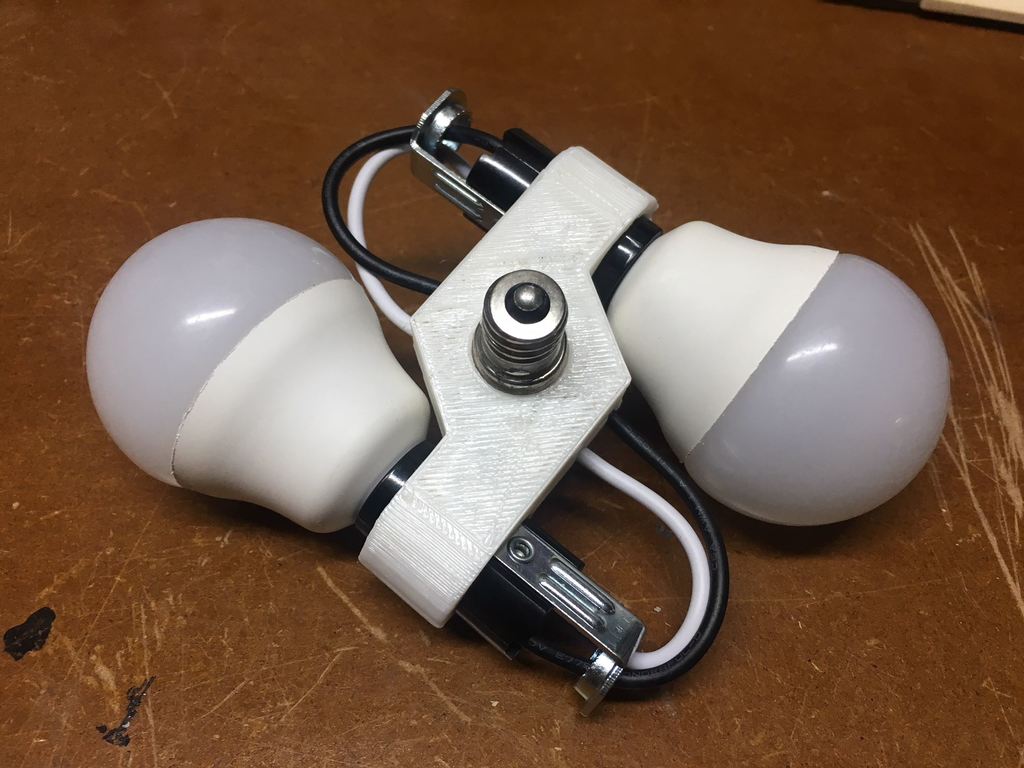 E12 dual bulb adapter by MiCTLaN | Download free STL model | Printables.com