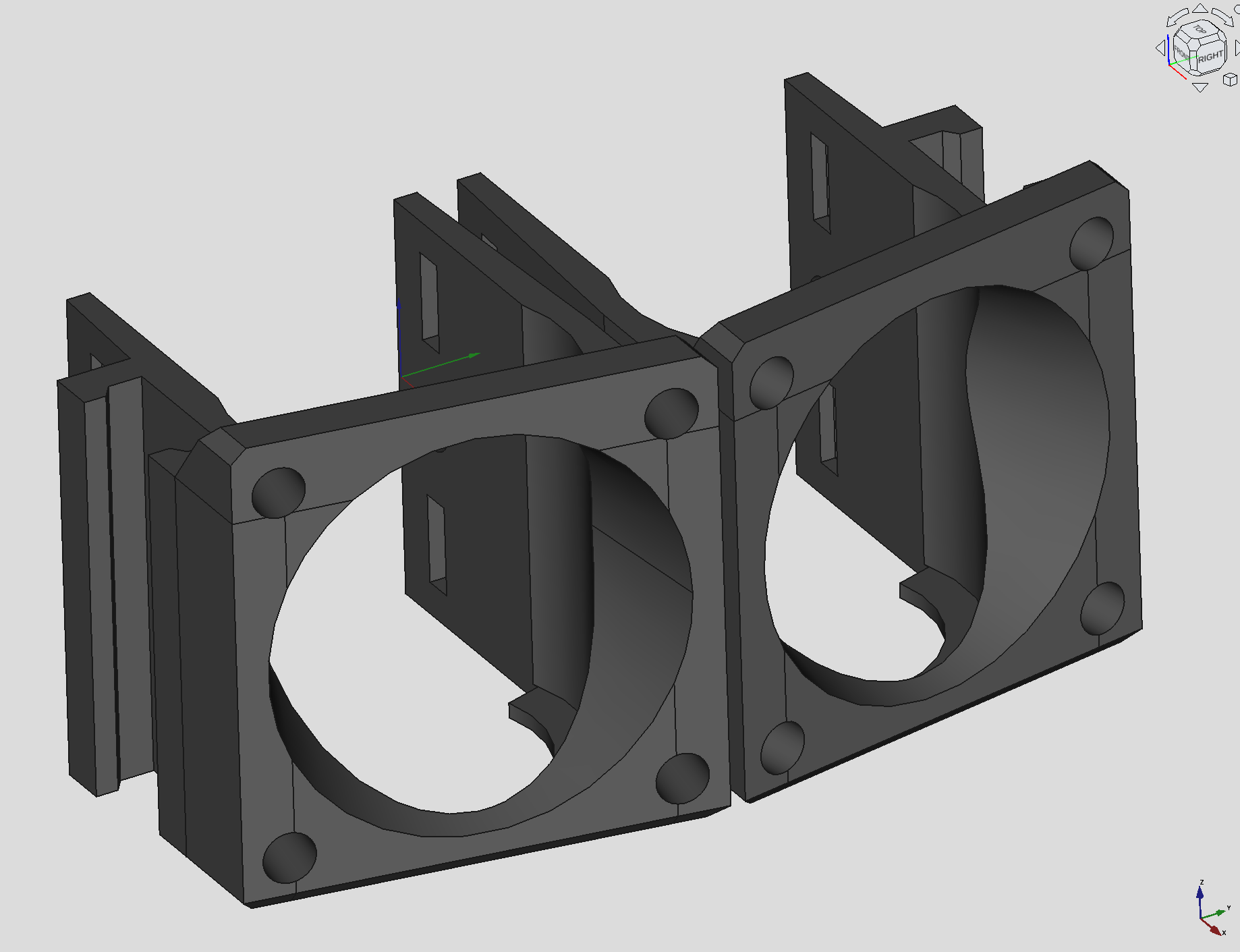 Angled E3D Revo adjustable cooling fan clip by Aris A'Cat | Download ...