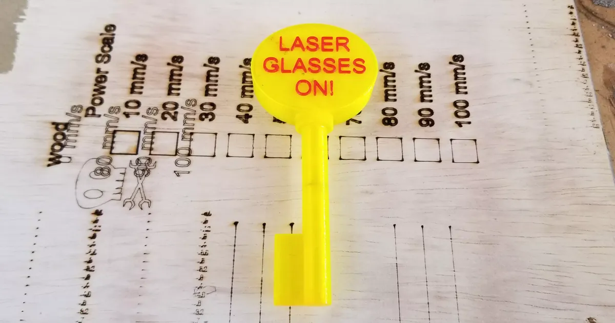 Laser Interlock Key by ewr2san | Download free STL model | Printables.com