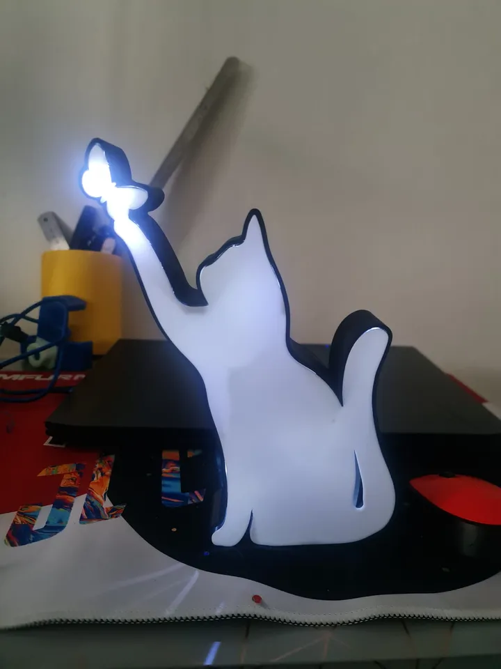 Cat lamp by Fam Cape | Download free STL model | Printables.com