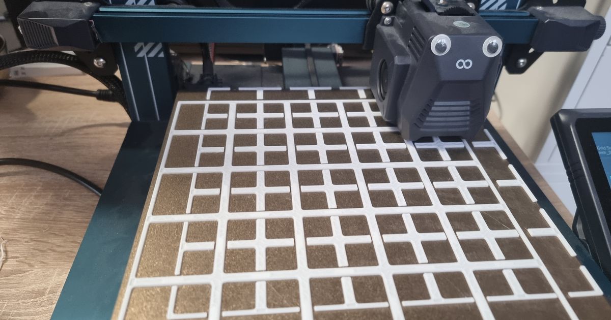 Gridfinity nest base with connectors for A1 mini Remixed by PotHix ...