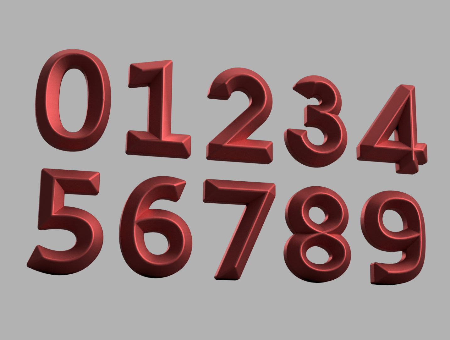 Individual numbers von Jonniiii | Kostenloses STL-Modell herunterladen ...