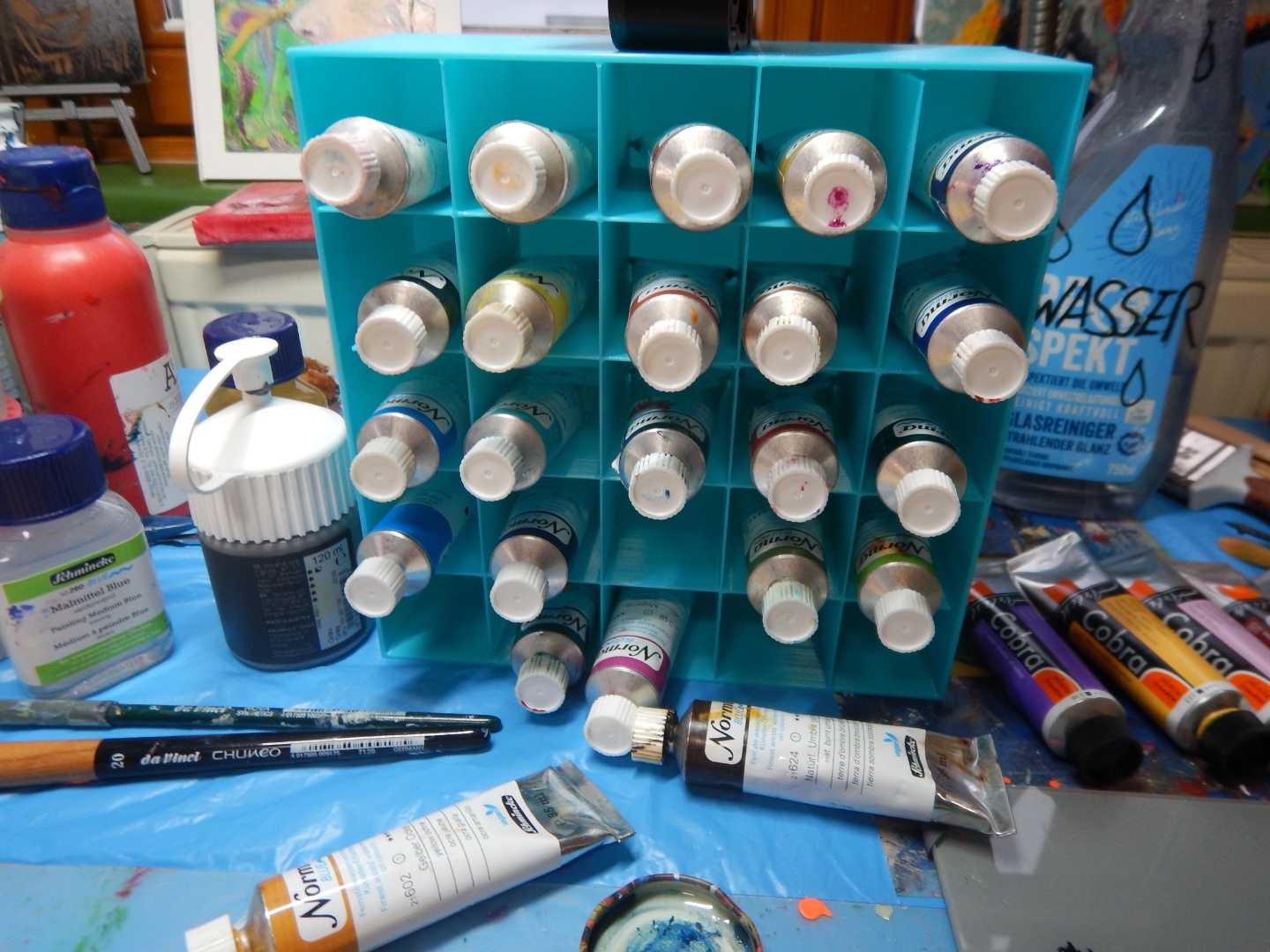 Paint tube rack (parameterizable) - Farbentubenregal (parametisierbar ...