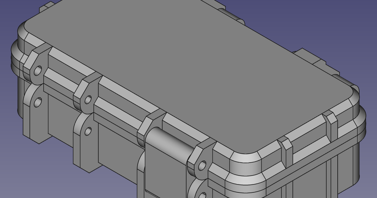 FreeCAD Rugged Box (Parametric) by sei | Download free STL model | Printables.com