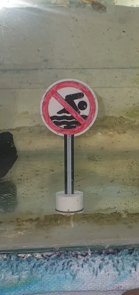 No swimming sign for fish tank only 24 minutes by lethal ash | Download ...