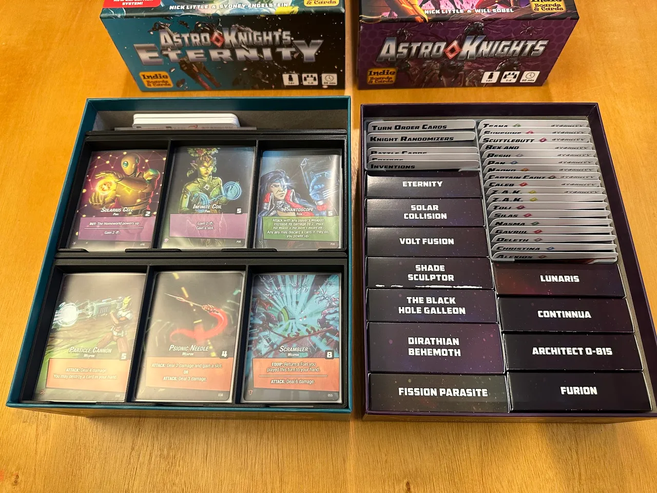 Astro Knights + Eternity expansion, deluxe player boards insert by ...