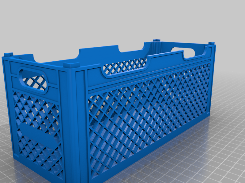 Stackable Crate (large) by MediaMan3D | Download free STL model ...