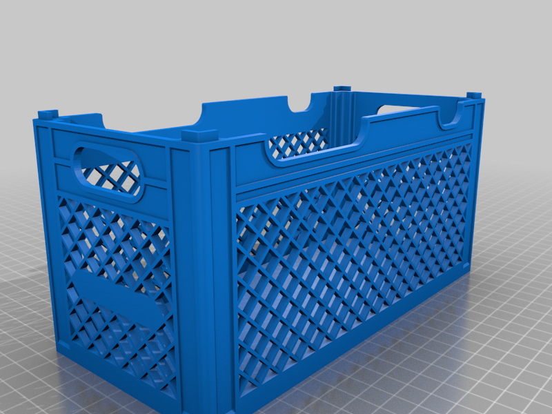 Stackable Crate (large) by MediaMan3D | Download free STL model ...