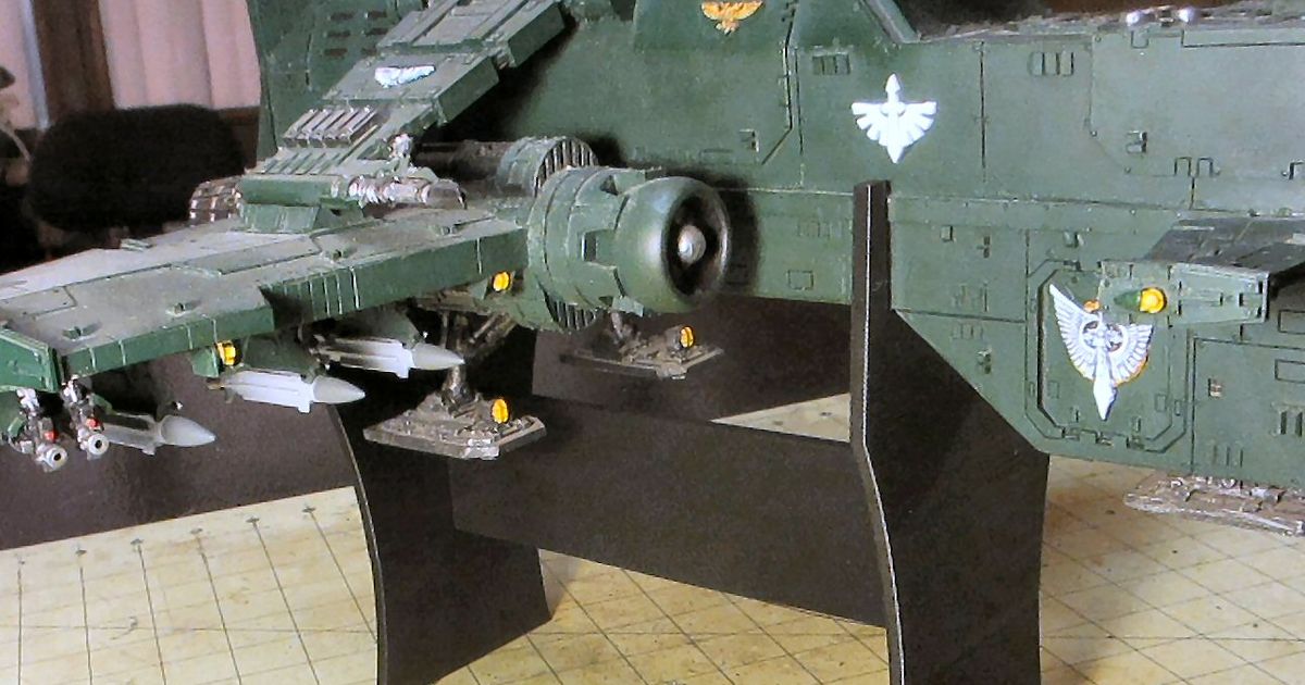 Warhammer 40K Thunderhawk Stand by Kelleher611 | Download free STL ...