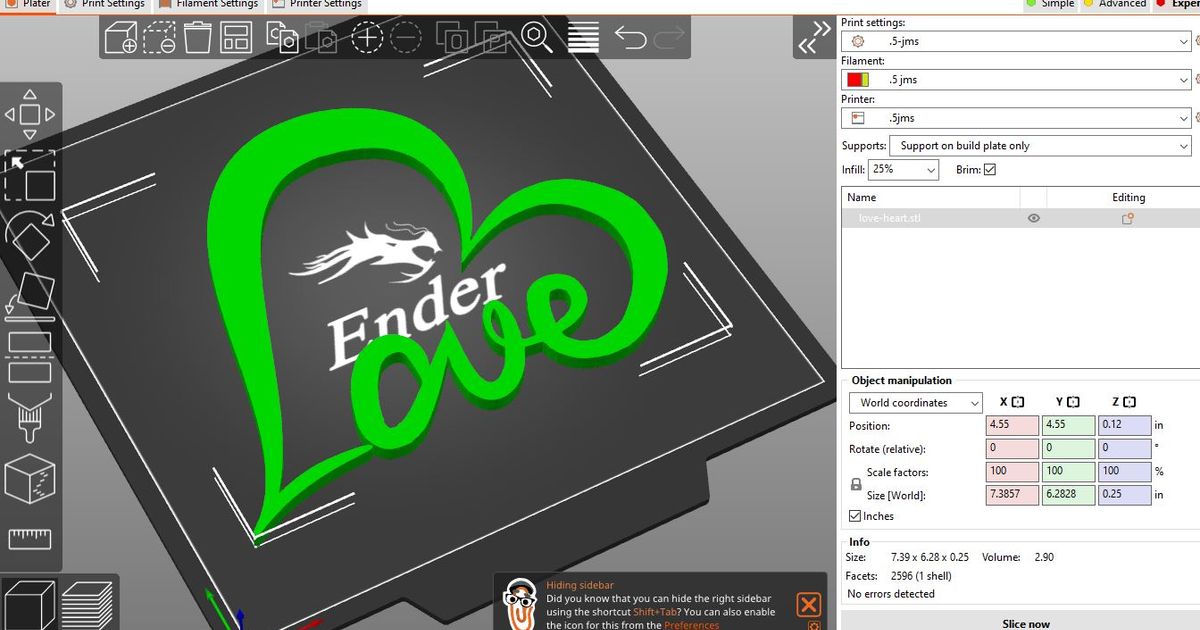 Love Heart Thingy by JMSCNC | Download free STL model | Printables.com