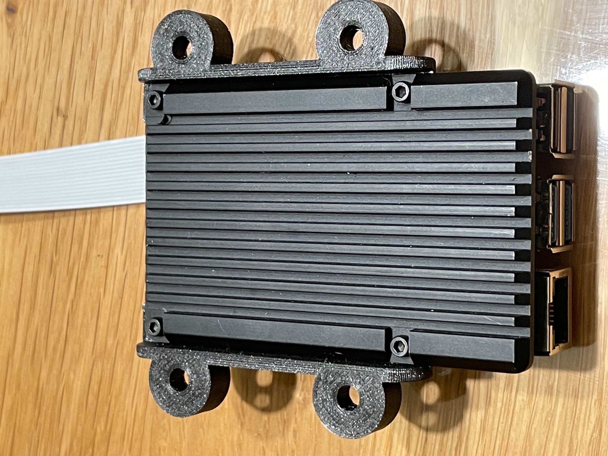 Wall mount for raspberry pi 4 aluminum case. by LudoM | Download free ...