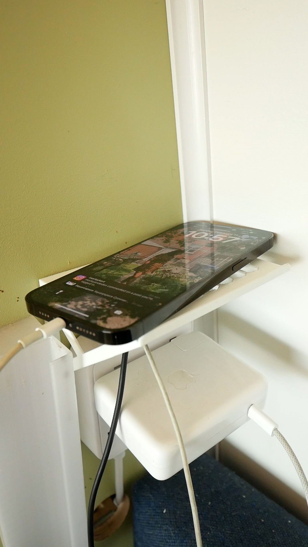 Charging Shelf (fits over 2x2 outlet) by morleykert | Download free STL ...