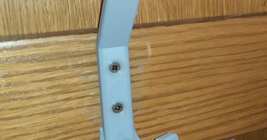 Wardrobe double hook by Konqi2231cz | Download free STL model ...