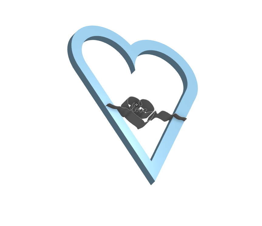 Heart outline with writing Love by Emil | Download free STL model ...