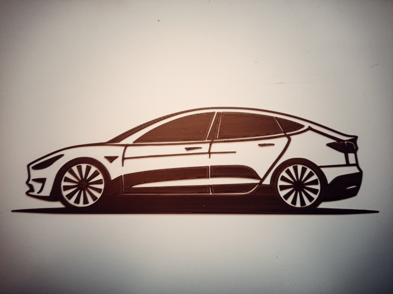 Tesla Model 3 Silhouette Wall Art by Master Yoda | Download free STL ...