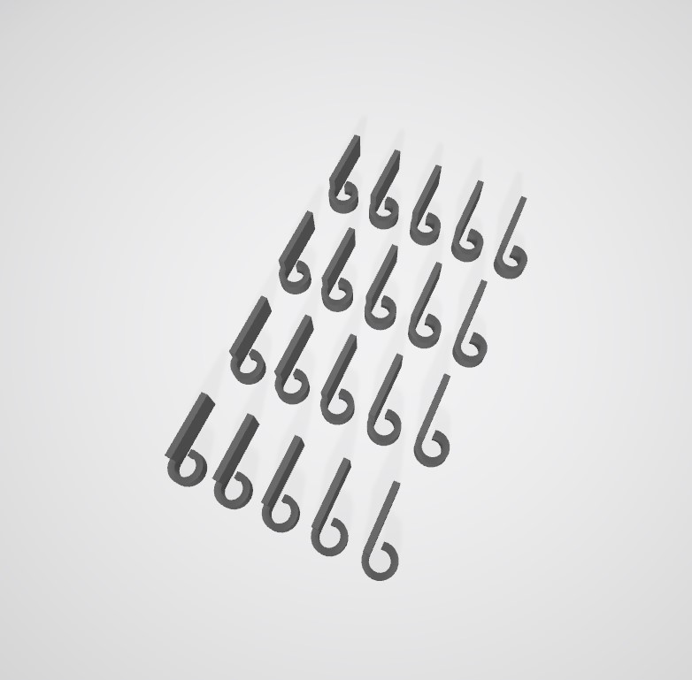 Small cable or plant hooks (in bulk print) by Michael | Download free ...