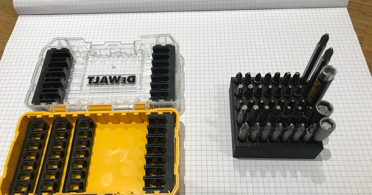 DEWALT DT70702 40 Piece Impact Screwdriver Bit Storage by Joe Bloggs ...