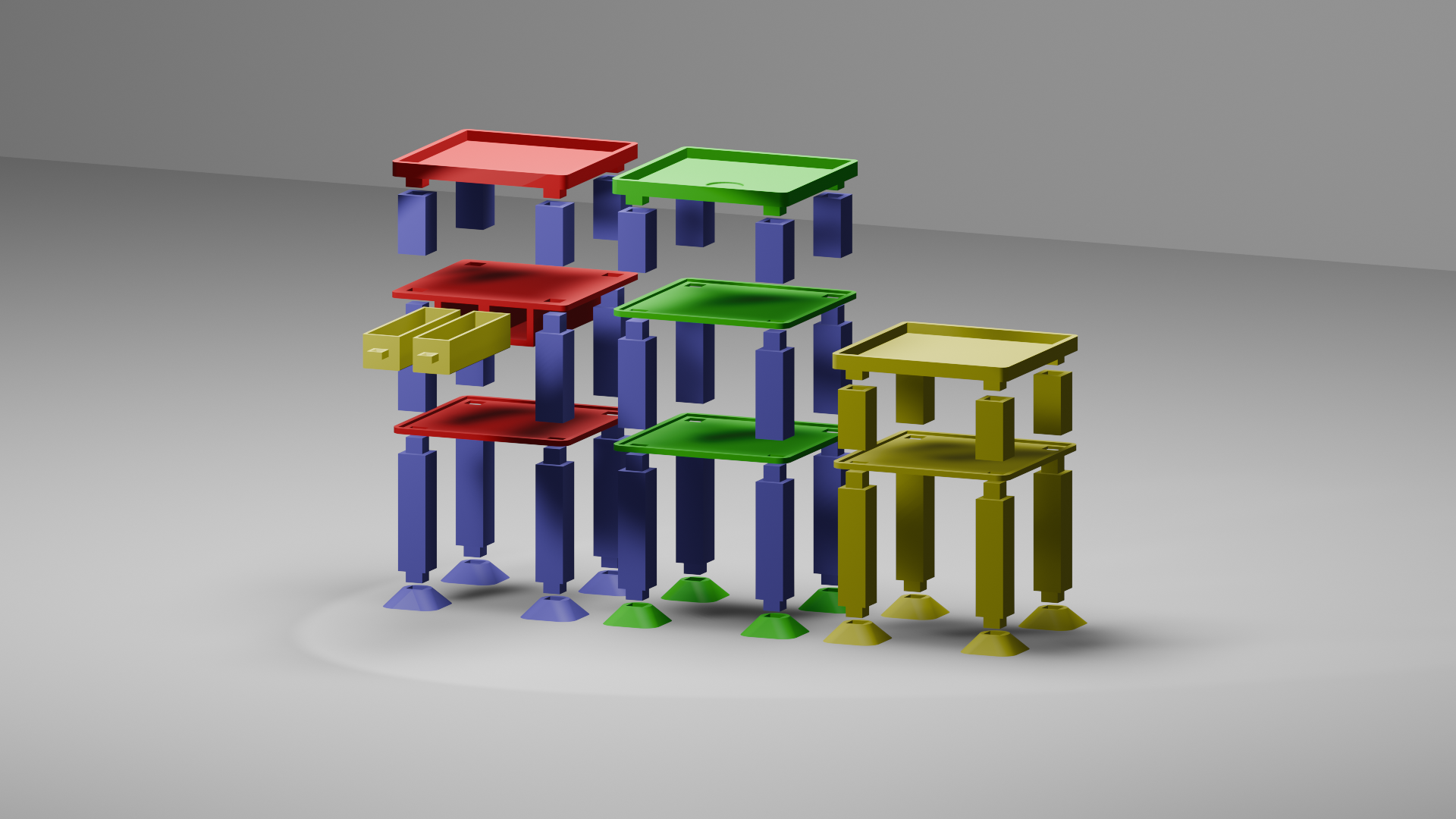 Modularer Steck Tisch by Dark Hunta | Download free STL model ...