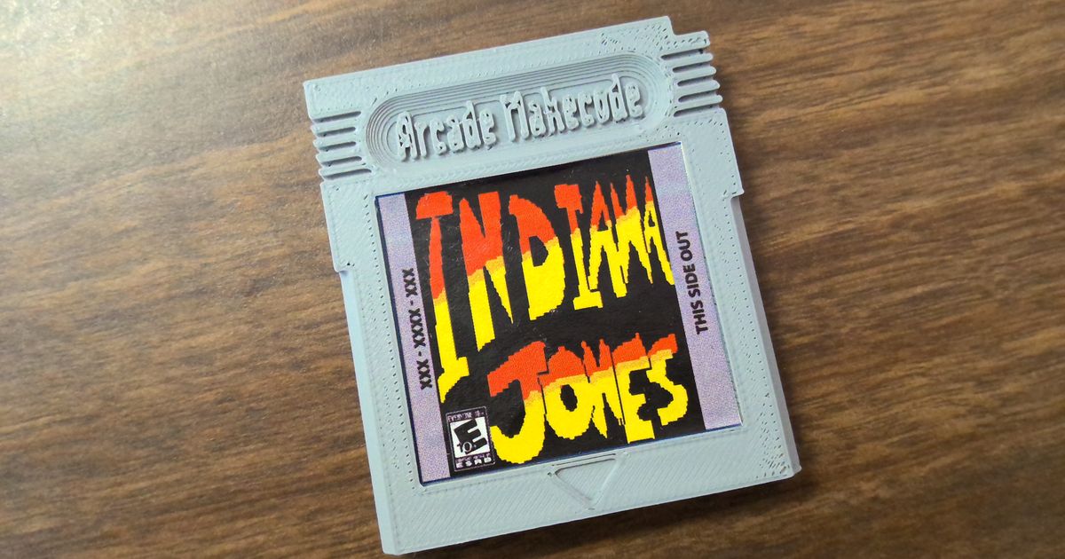 Gameboy Cartridge - Custom Label and Logo by Fsiaux | Download free STL ...