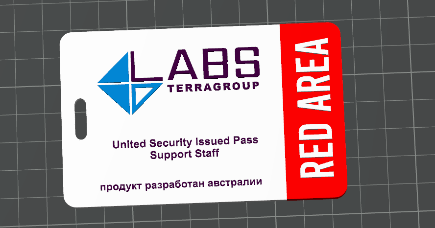 labs red key card by 1994df | Download free STL model | Printables.com