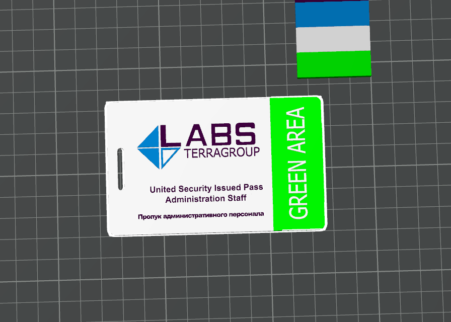 labs green key card by 1994df | Download free STL model | Printables.com