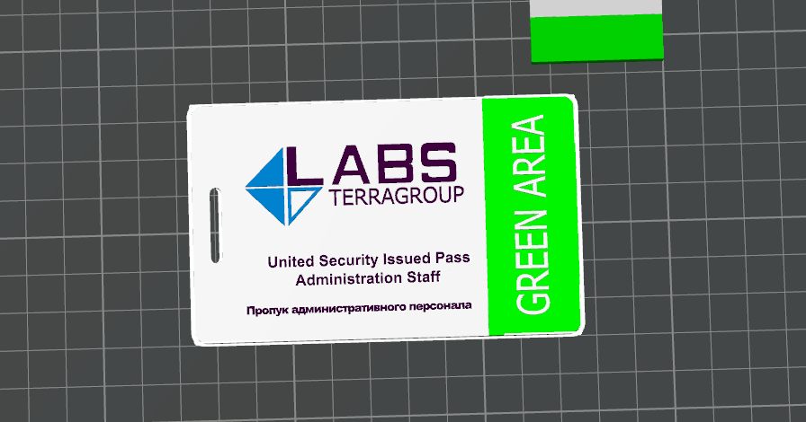 labs green key card by 1994df | Download free STL model | Printables.com