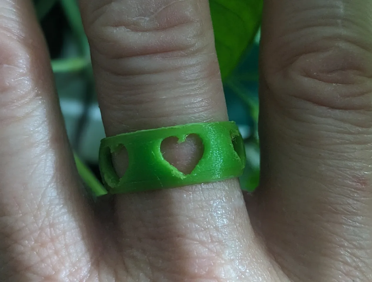 Simple Cut-Out Heart Ring by TGAW | Download free STL model ...