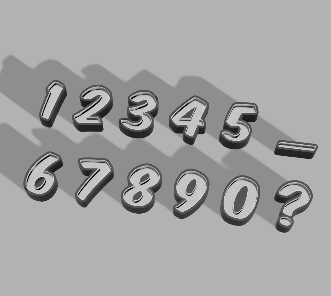 LED Numbers Outside / Zahlen Außen by Der_Arix | Download free STL ...