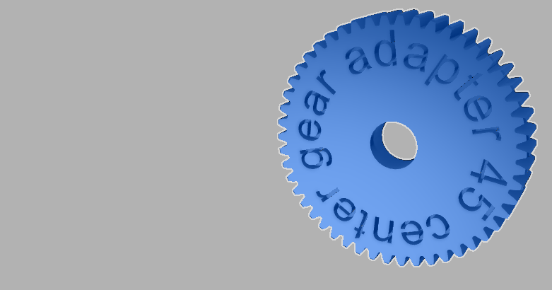 45 rpm record gear (spindle adapter) by Tom Anderson (The Real NEO ...