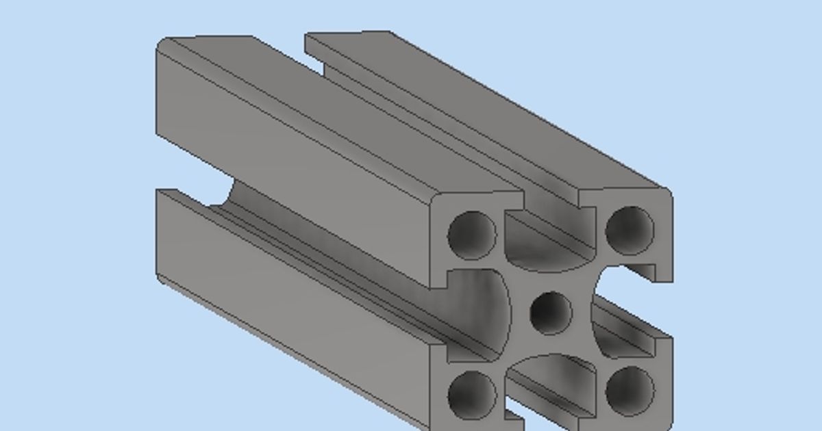Aluminum Extrusion 2020 by Rudy Martin | Download free STL model ...