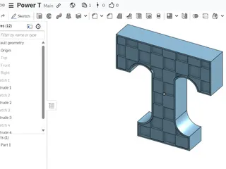 Checkerboard Power T by Mike Car | Download free STL model | Printables.com