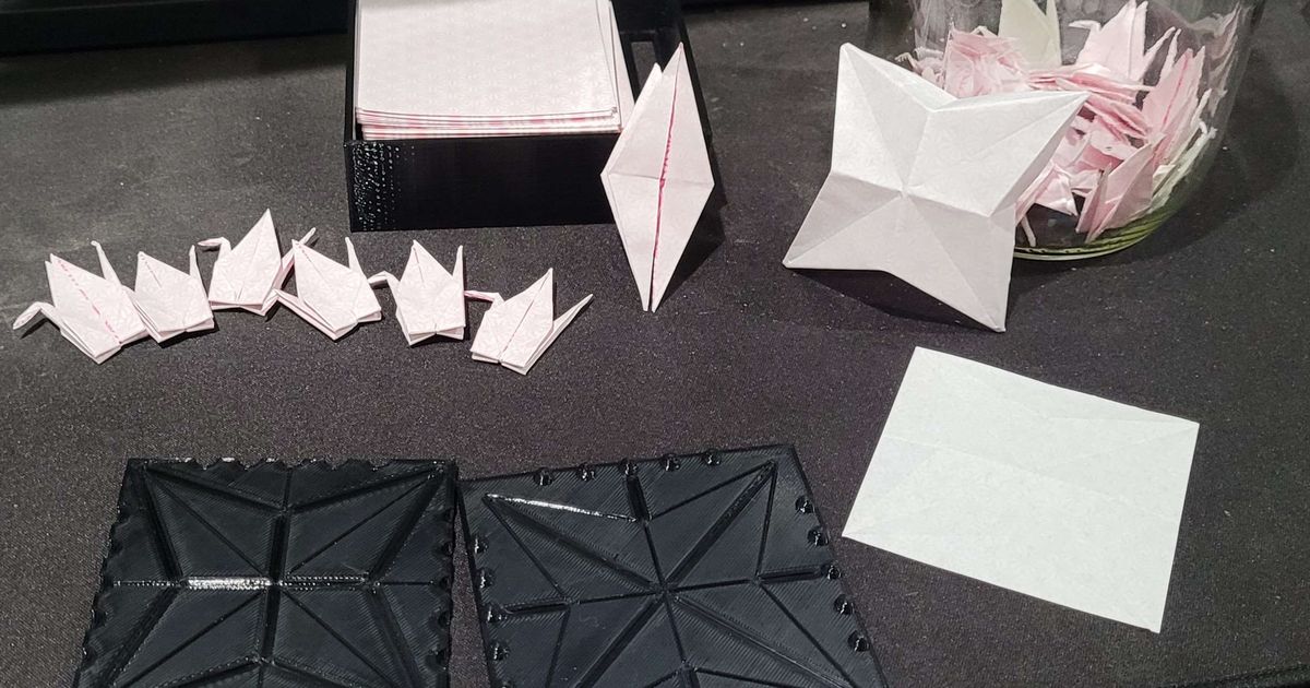 "Kimegami" Origami Crane Base Crease Embosser by NowDesignStuff ...