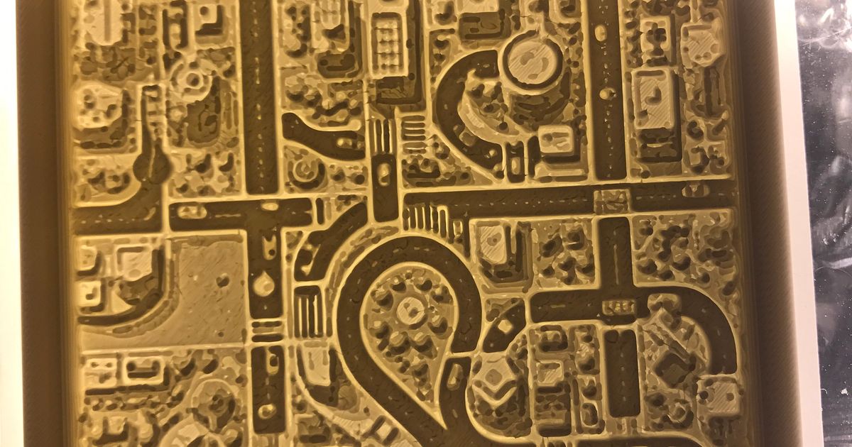 city map for LM 2024 xmas drive by MattGerman | Download free STL model ...