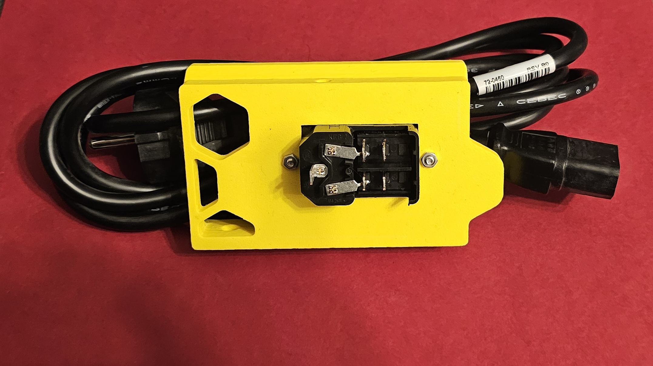 Trindet Power Inlet 42×27 mm with 50 mm spaced mounting holes by Molot ...