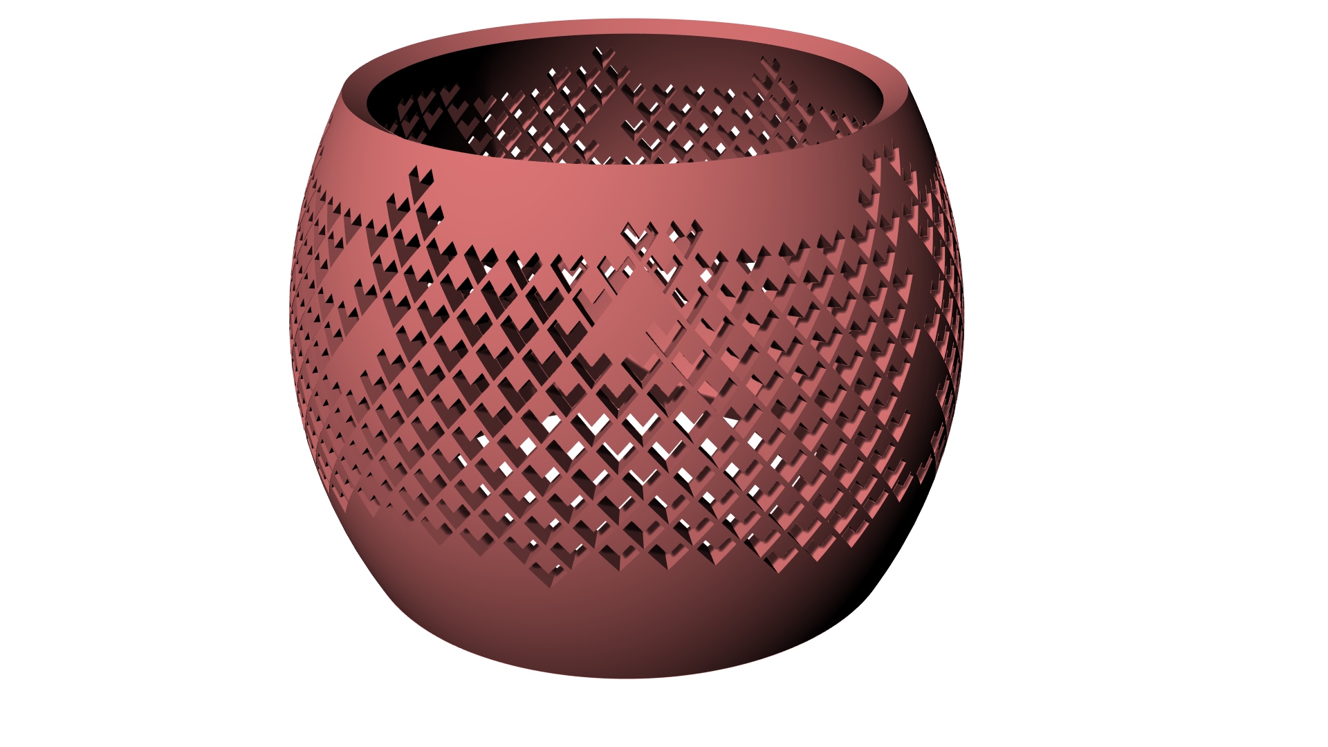 Vase With geometric hearts by Marcelo Chaves | Download free STL model ...