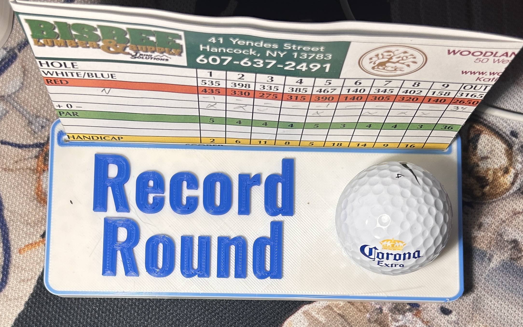 Golf Ball and Scorecard Display von Nolan Henderson | Kostenloses STL ...