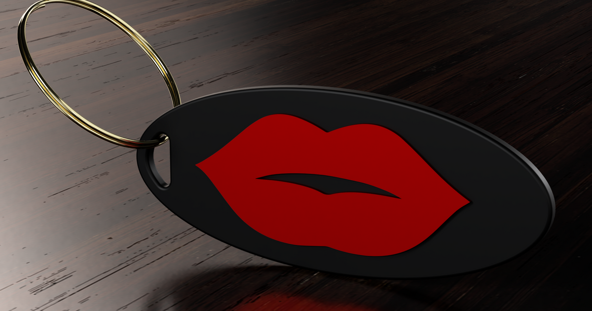 Kiss keychain by dantech | Download free STL model | Printables.com