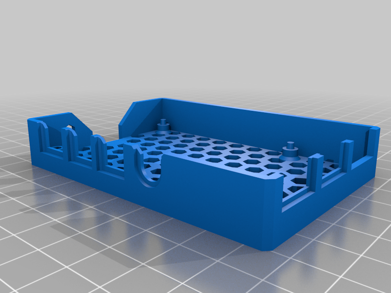 Raspberry Pi4 Open Case Honeycomb by BasementLAB | Download free STL ...