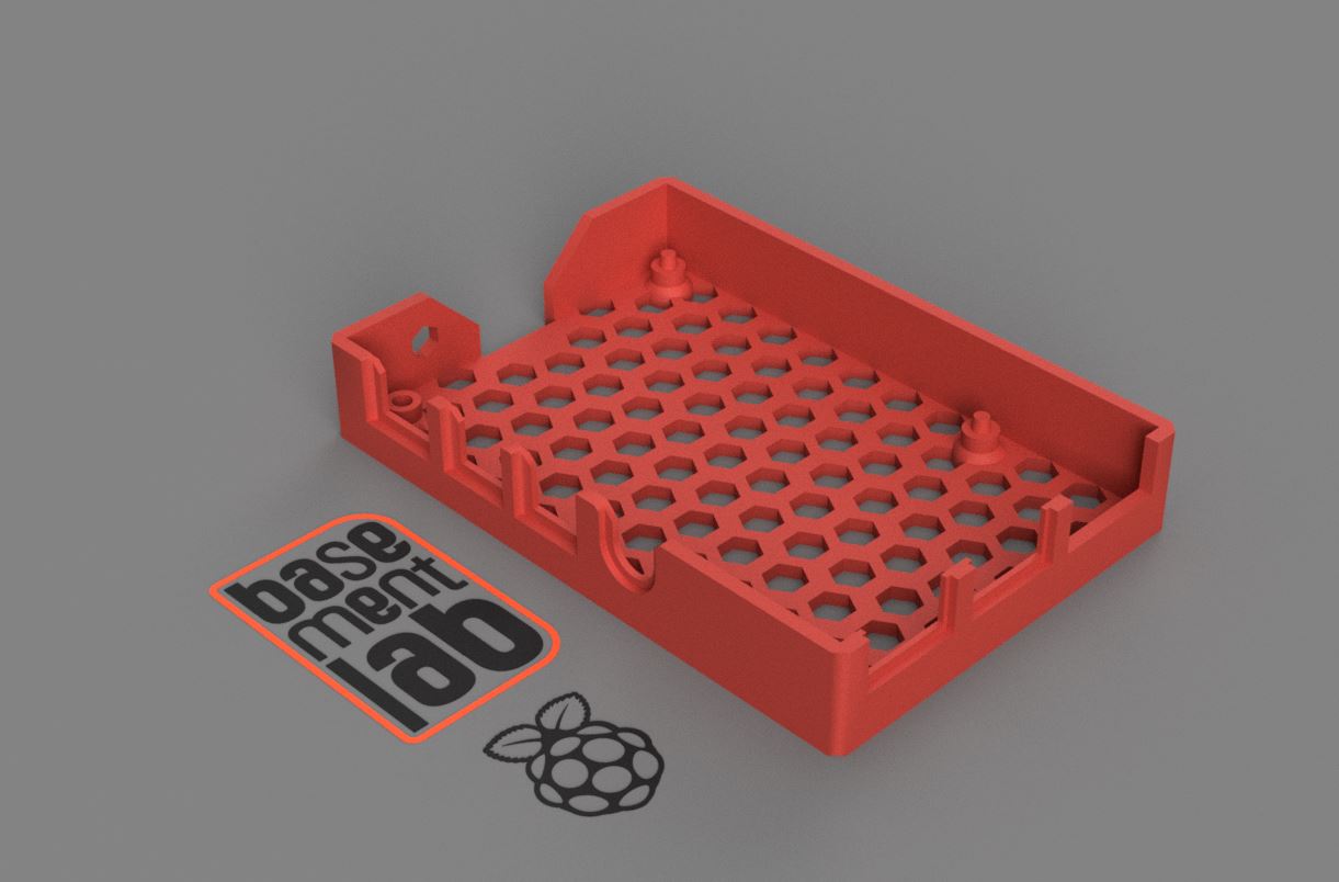 Raspberry Pi4 Open Case Honeycomb by BasementLAB | Download free STL ...