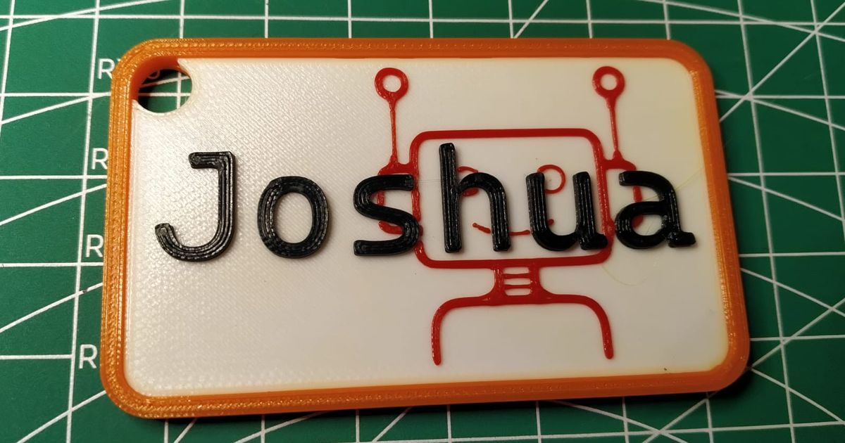 Name Tag by George Middlecote | Download free STL model | Printables.com