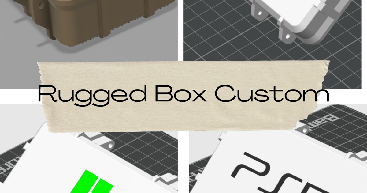 Customizable Rugged Box von 3dMakerIdea | Kostenloses STL-Modell ...