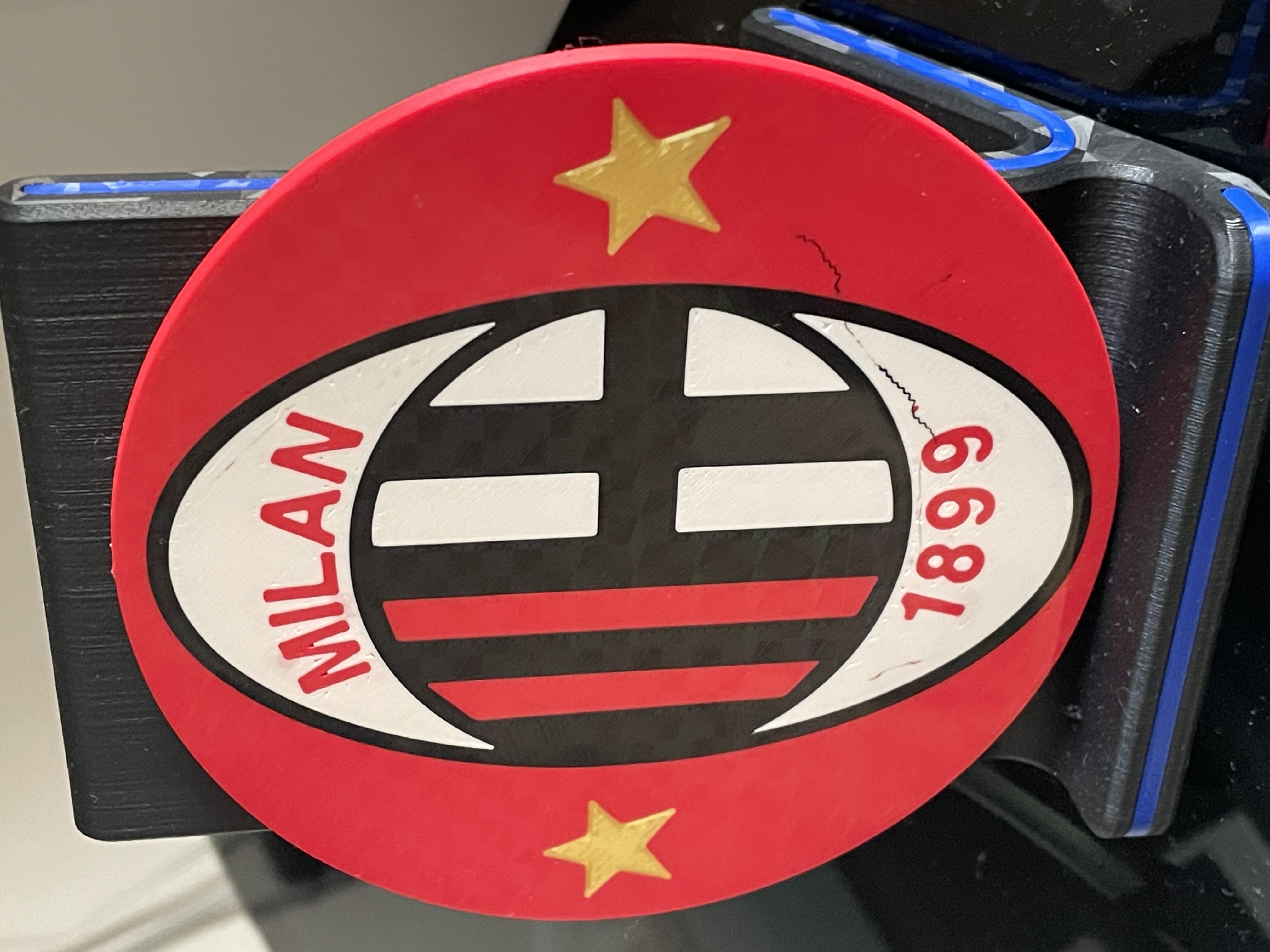 Coaster Milan football by Ivan_Creation_3D | Download free STL model ...