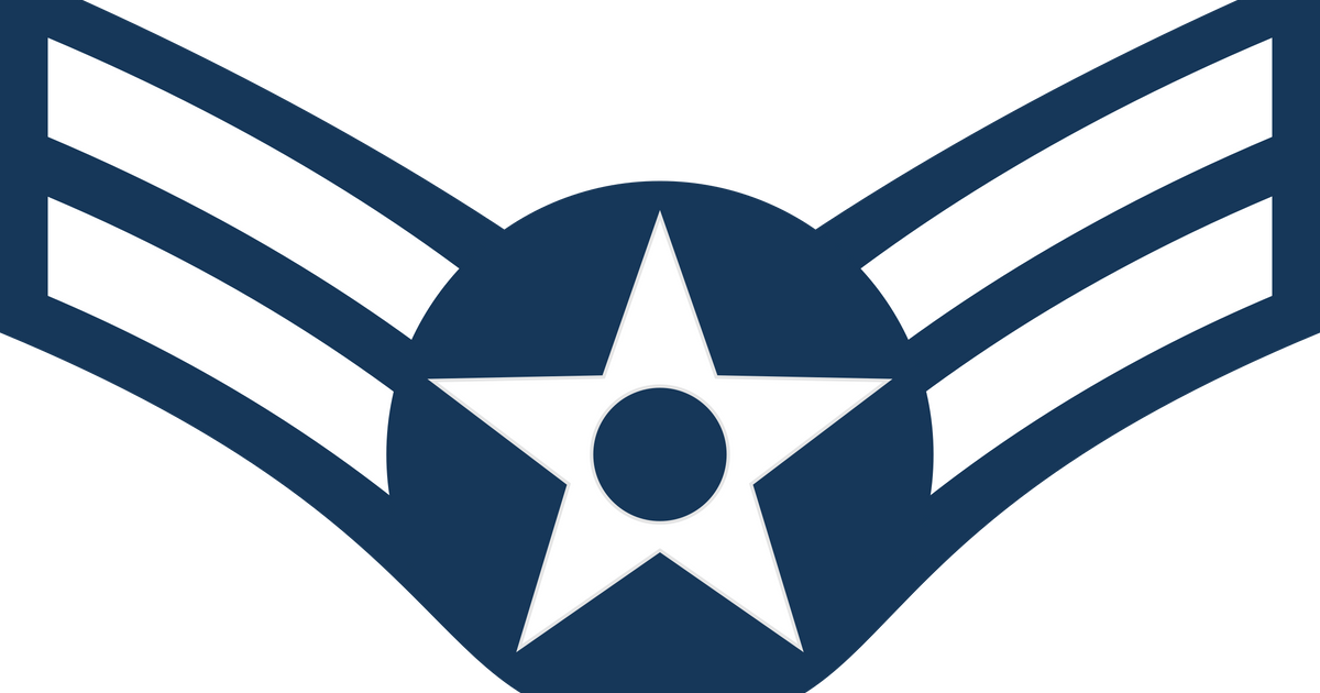 US Air Force E-3 - Airman First Class Rank Insignia by Scott Flowers ...