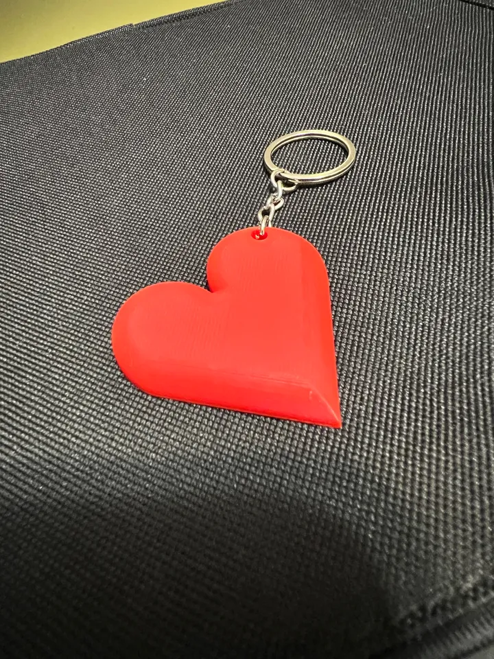 Heart Keychain by Qubiki 3D | Download free STL model | Printables.com