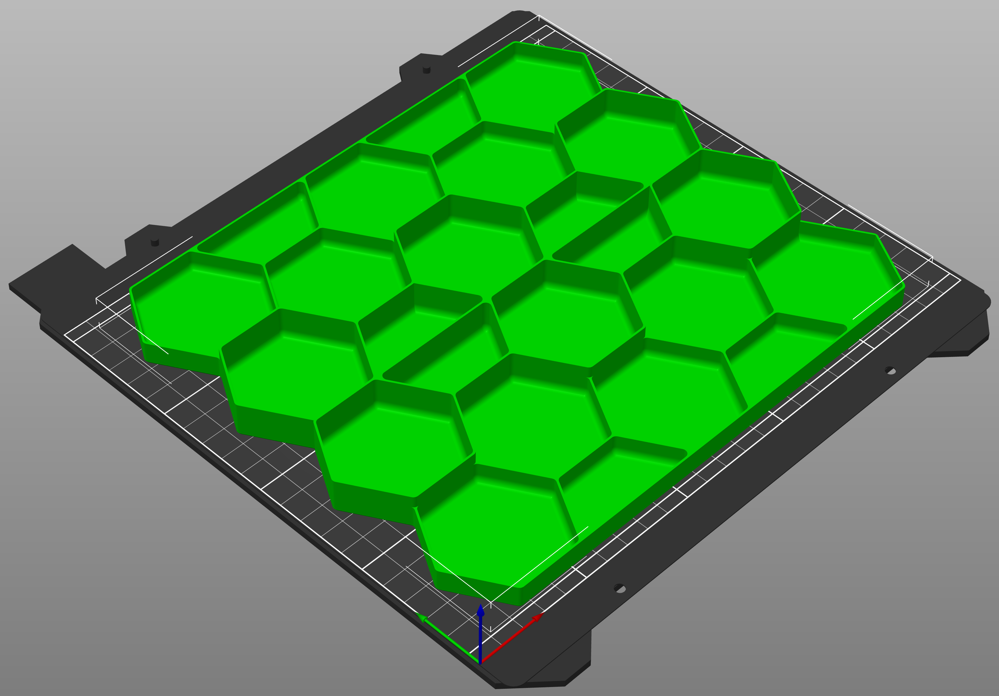 Hexagon Parts Tray Large by HoolyHoo | Download free STL model ...