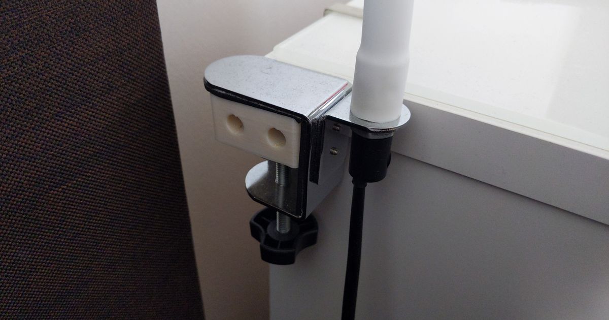 Ikea Malm Lamp Clamp Base by zeroflow | Download free STL model ...